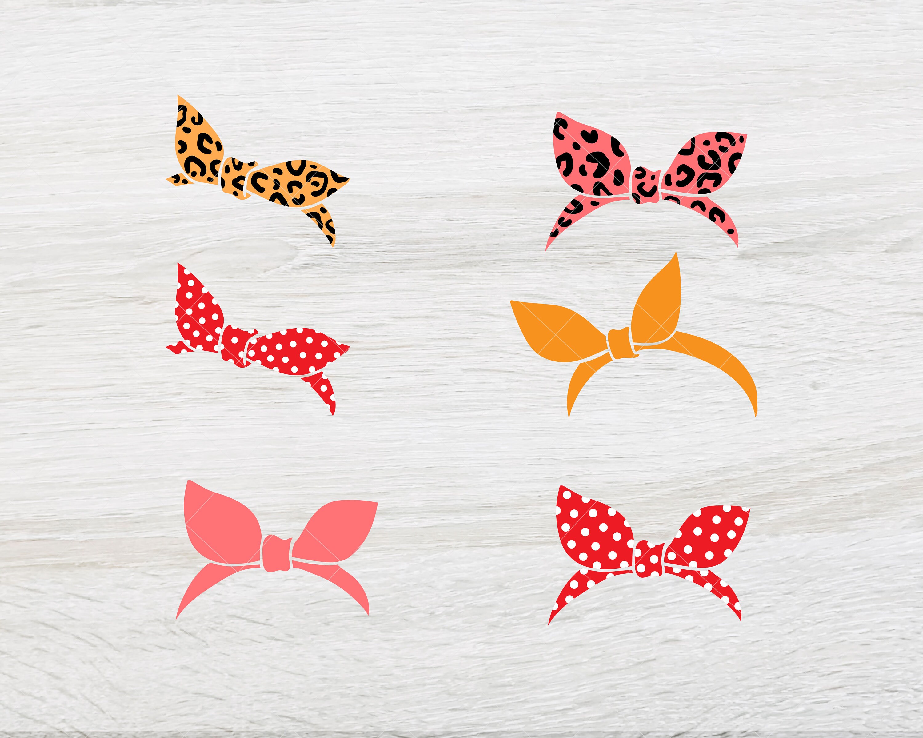 Bundle Bandana Svg Cut File,cricut,cutting Files,hair Bow Svg,leopard ...