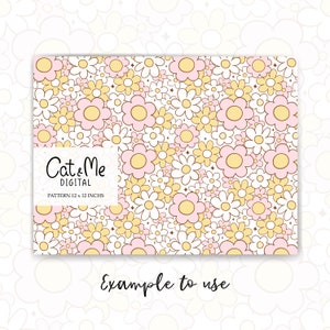 Flower Spring Seamless Pattern Retro Spring Seamless Spring Flower File ...