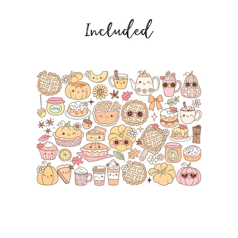 Groovy Pumpkin Spice Clipart Autumn Png Autumn Treats Png Cute Pumpkin ...