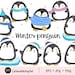 Winter Penguins Clipart Bird Clipart Arctic Animal Png Winter Animals ...