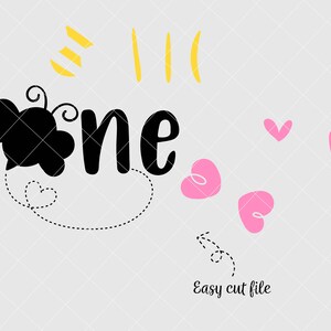 Bee One Svg Bee Birthday Svg Bee Girl Svg Bee 1st Birthday Svg Number 1 ...