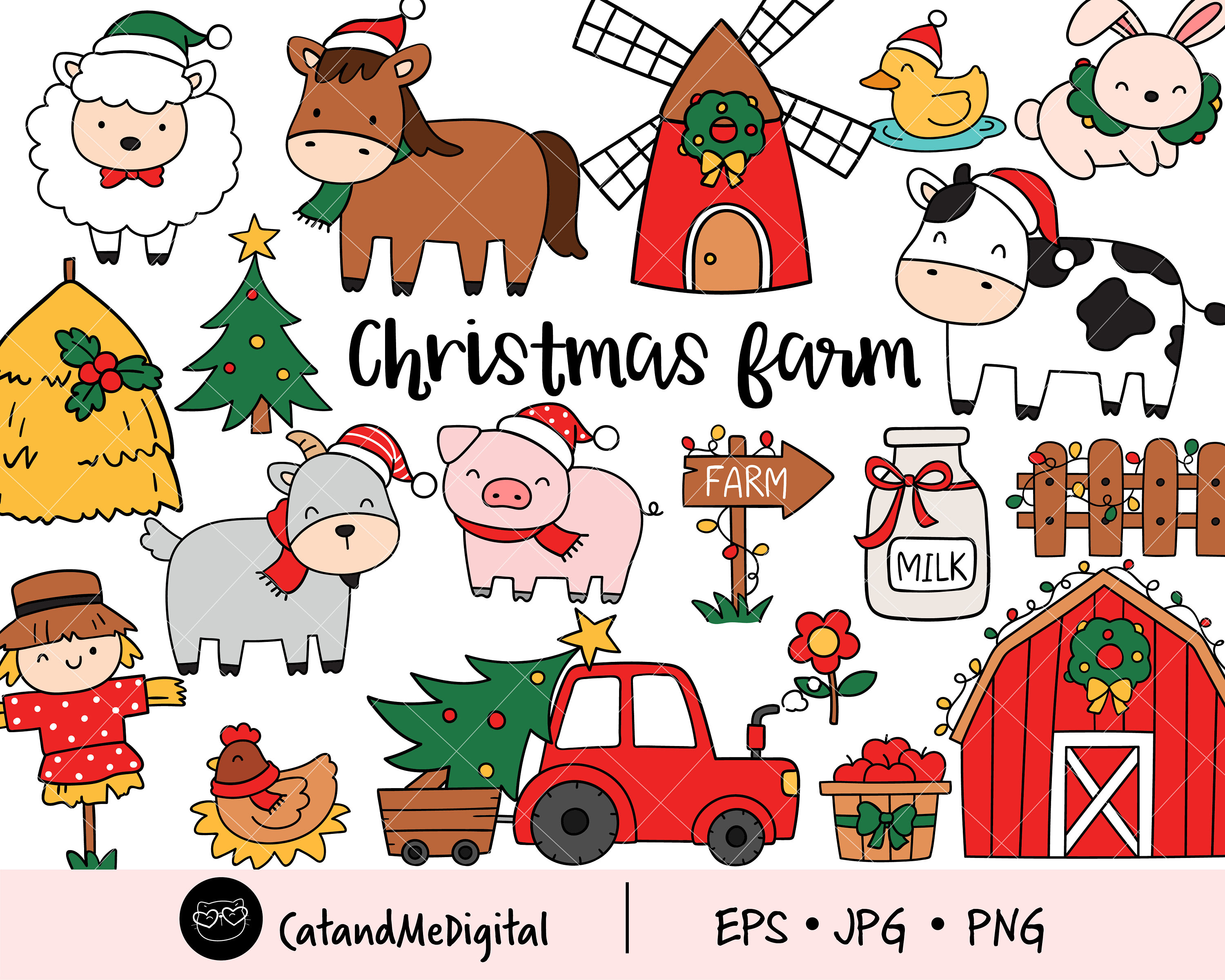 Christmas Farm Animals