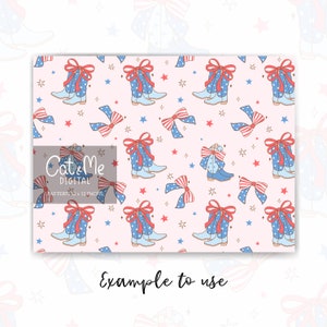Coquette Fourth of July Pattern Cowgirl Boots Seamless 4th of July ...