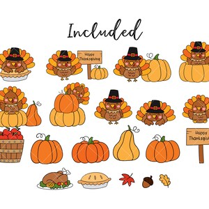 Thanksgiving Turkey Clipart Autumn Clipart Fall Clipart Turkey Clipart ...
