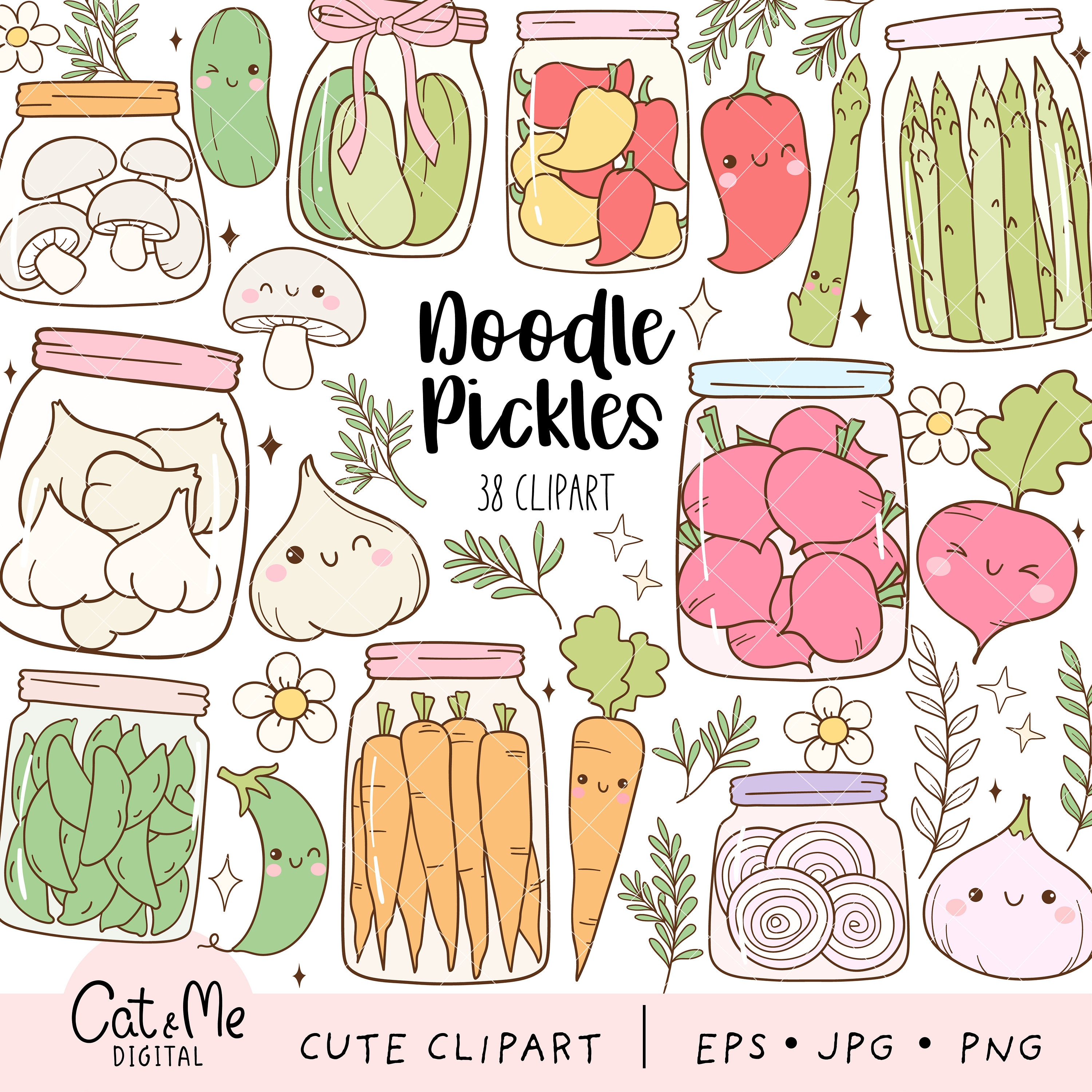 Ketchup And Pickles Clipart