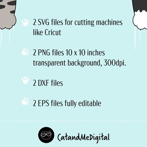 Christmas Cat SVG Cut File Christmas Clipart Christmas Holidays Kitten ...