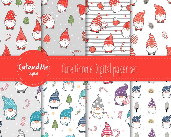 Digital Download Gnome Paper Pack Paper Paper Ephemera etna.com.pe