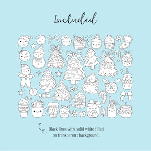 Groovy Christmas Treats Digital Stamp Coquette Christmas Coloring ...