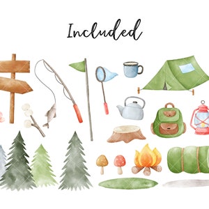 Watercolor Bear Clipart Animal Woodland Png Summer Camp Clipart Animal ...