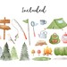 Watercolor Bear Clipart Animal Woodland Png Summer Camp Clipart Animal ...