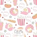 Retro Girly Baseball Pattern Pink Girl Baseball Seamless Trendy Sport ...