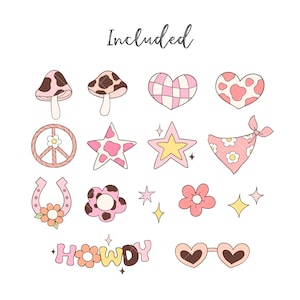 Groovy Cowgirl Clipart Wild West Clipart Retro Cowgirl Png Disco ...