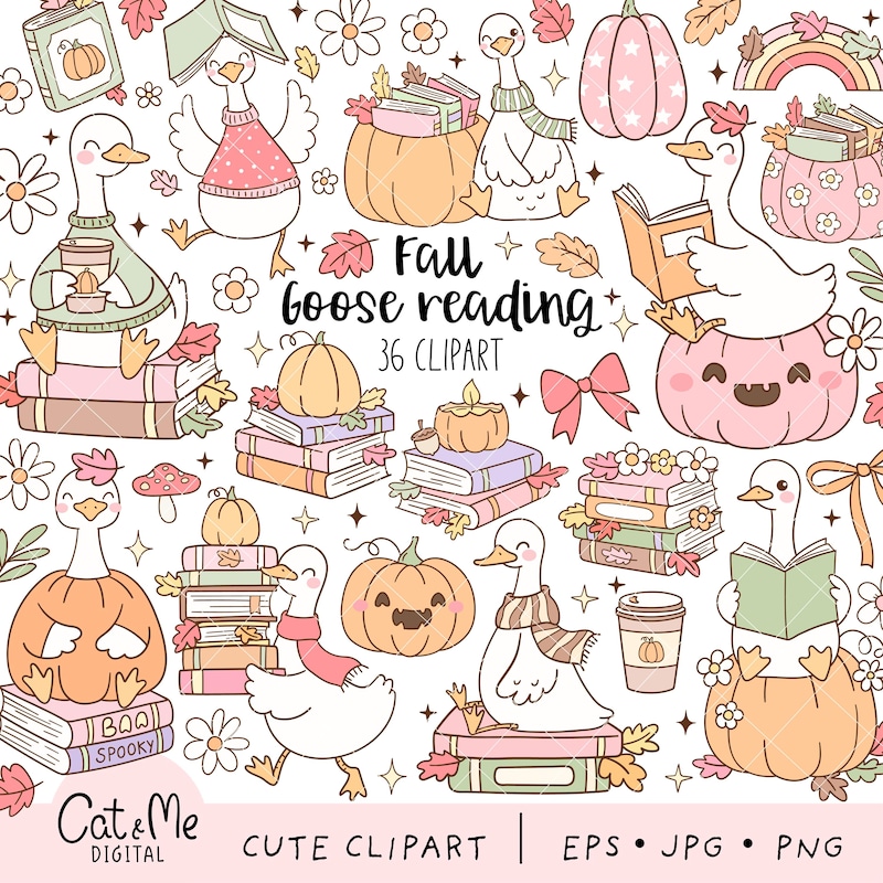 Goose Reading Books - Etsy