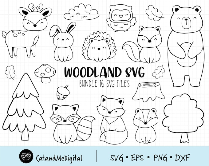 Safari Animals Svg Outline Safari Svg Jungle Animals Svg Digital Stamp ...