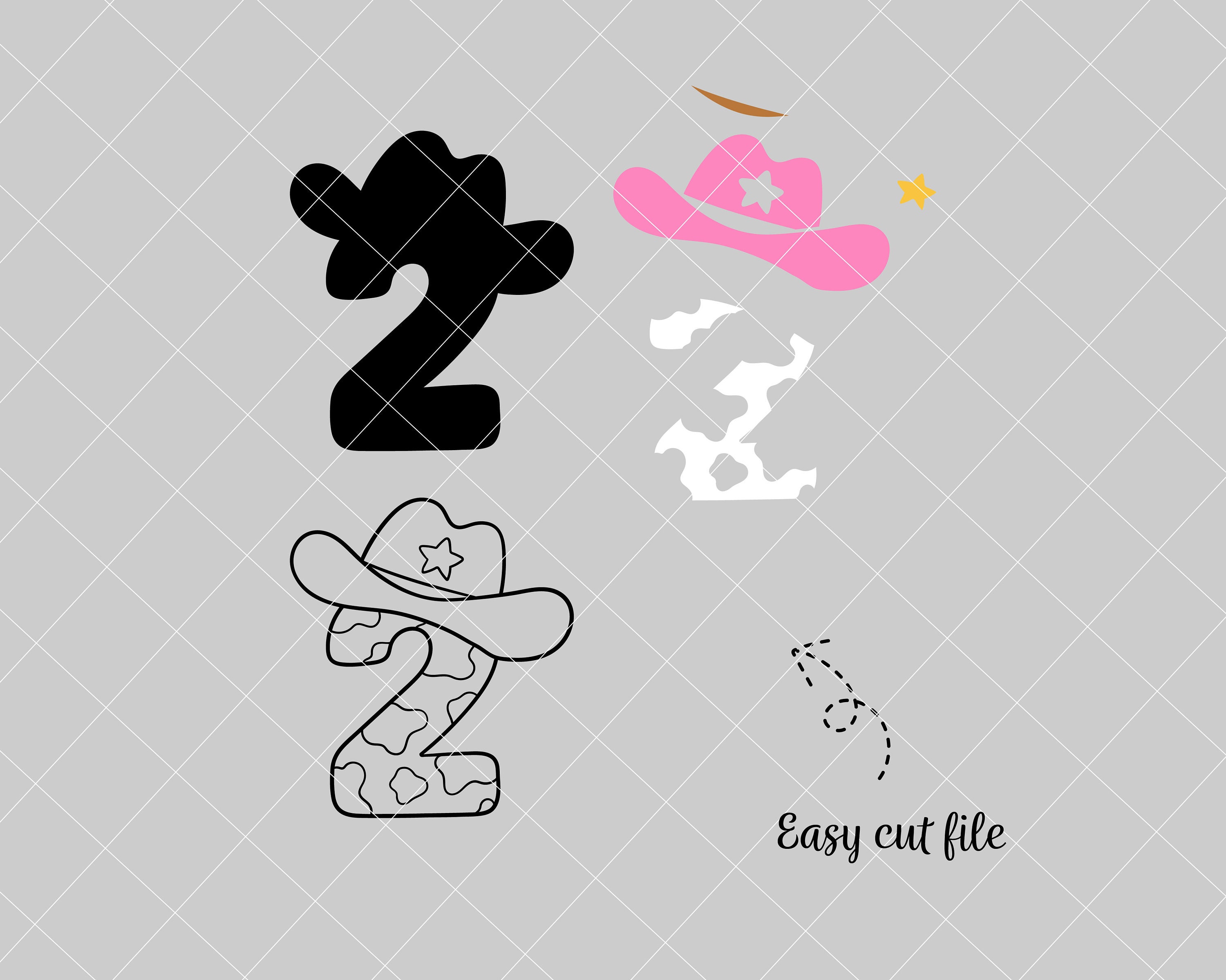 Cowgirl Number Two Svg Cow Two Svg Farm Animal Clipart Kid Cow - Etsy UK