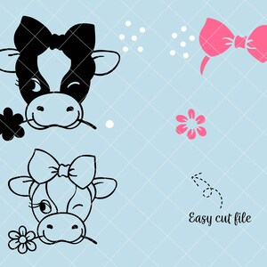 Cow With Bandana Svg Face Cow Svg Cow Clipart Cowgirl Svg Kids Cut File ...