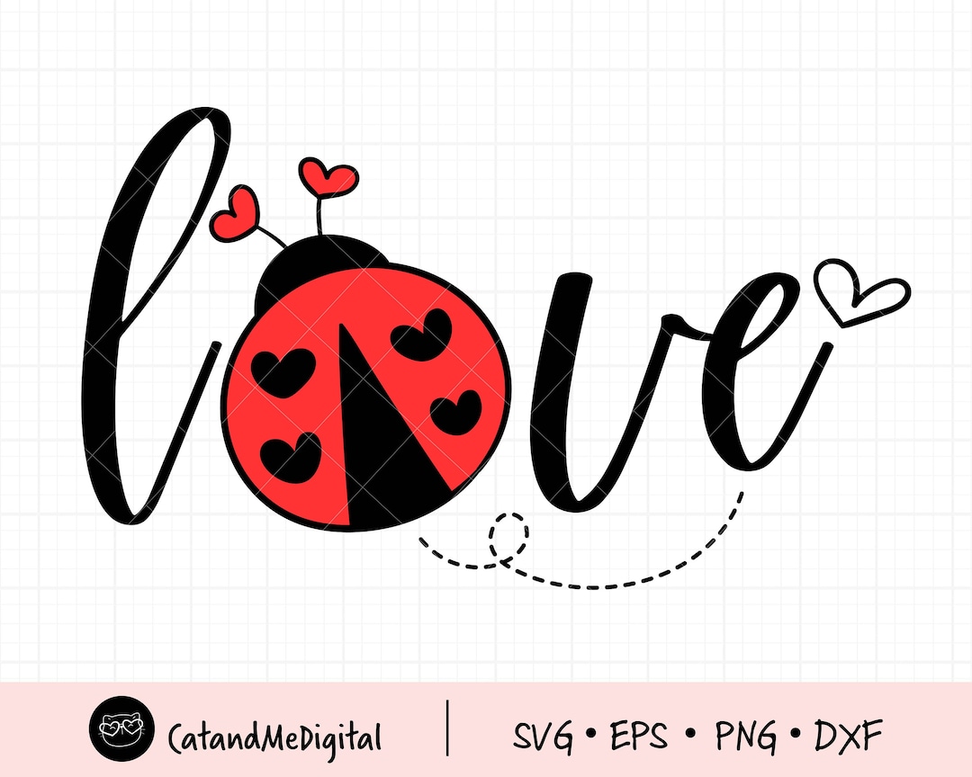 Ladybug Love Svg Love Bug Clipart Love Bug Svg Ladybug Png Ladybug ...