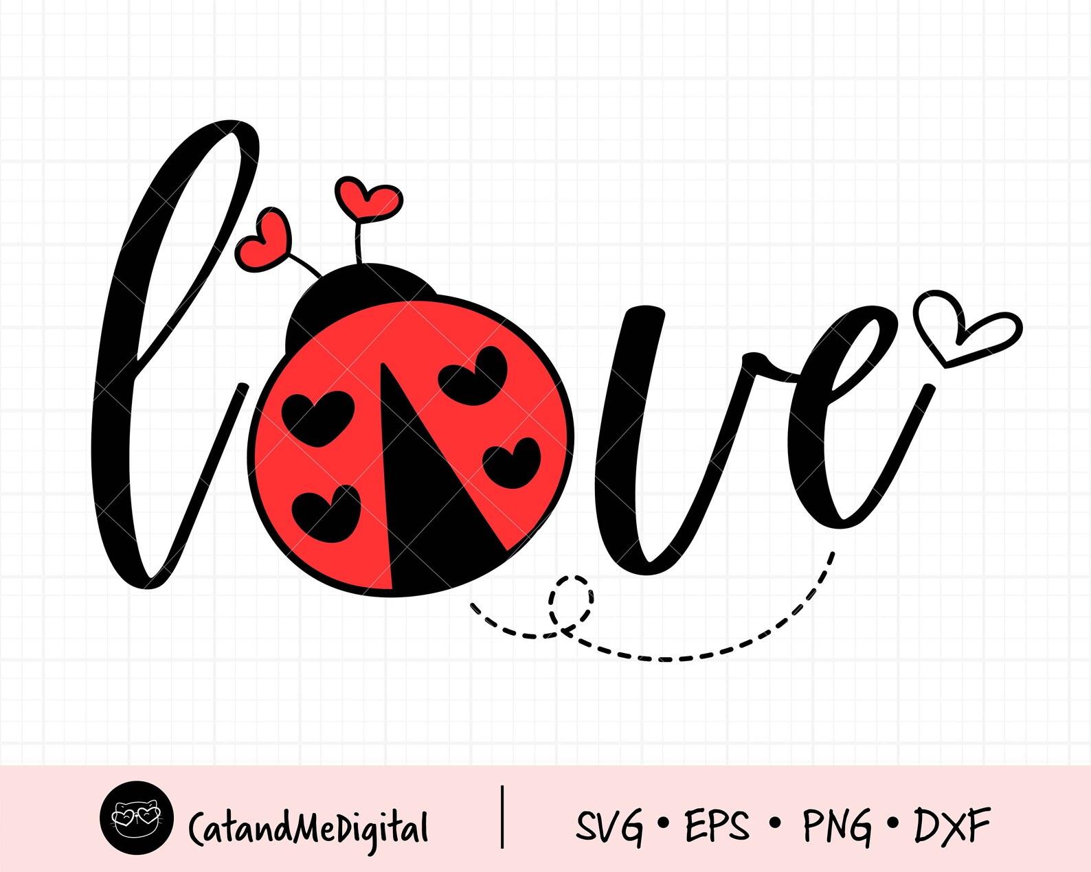 Ladybug Love Svg Love Bug Clipart Love Bug Svg Ladybug Png - Etsy