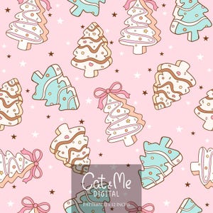 Christmas Tree Cake Pattern Christmas Seamless Christmas Desserts ...