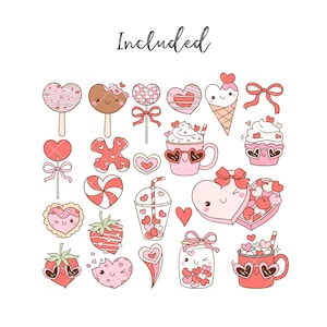 Valentines Treat Clipart Groovy Retro Valentine Png Love Png Valentines ...