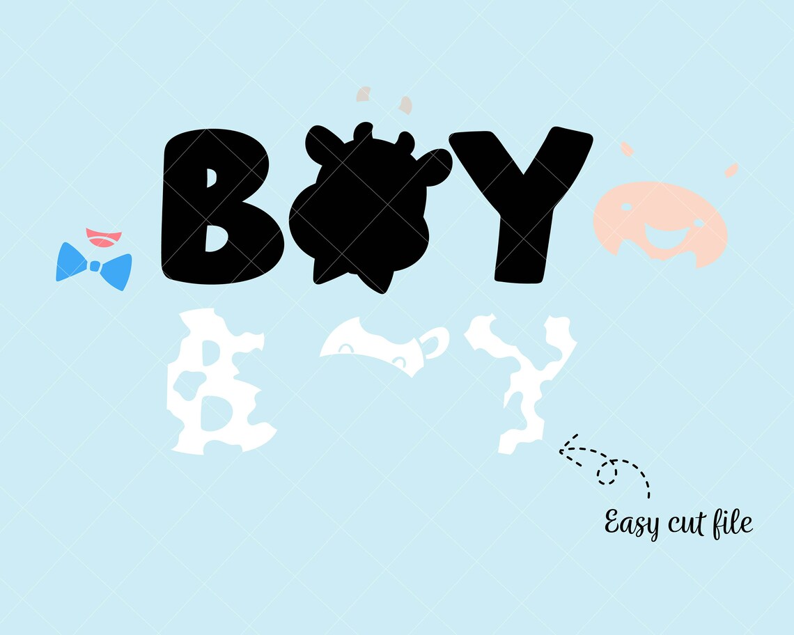 Cow Boy Svg Cow Face Svg Cow Clipart Kids Cow Svg Cow Shirt - Etsy