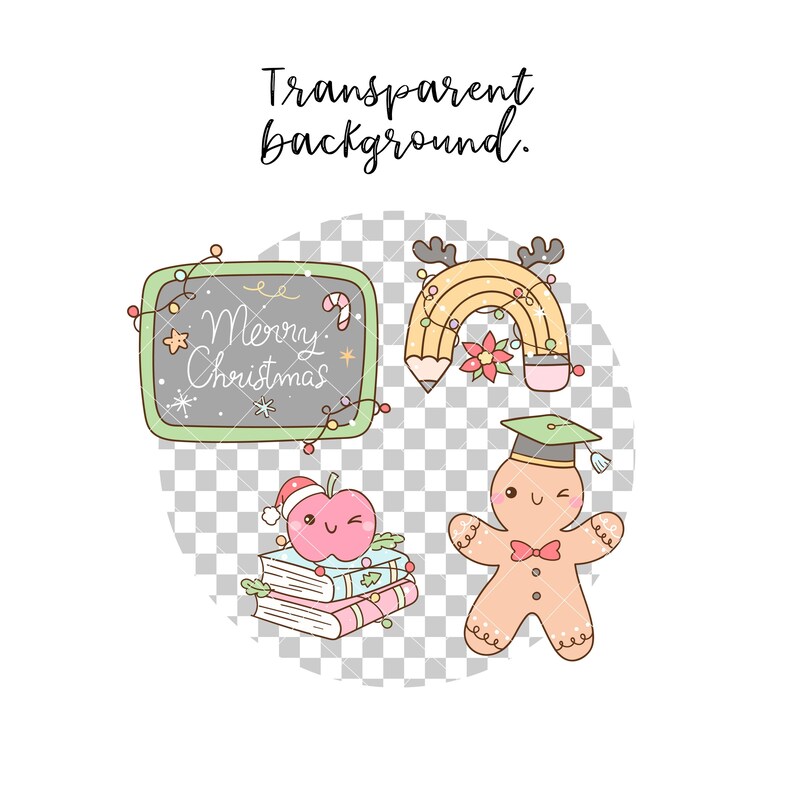 School Christmas Clipart, Education Clipart, Teacher Christmas Png ...