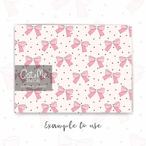 Pink Coquette Bows Pattern Ribbon Seamless Soft Girl Pattern Coquette ...