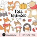 Fall Animals Clipart Autumn Woodland Png Fall Clipart Forest Animal ...