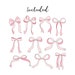 Coquette Pink Bows Clipart Bow and Frame Clipart Vintage Ribbon Clipart ...