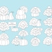 Cute Turkey Digital Stamp Outline Coloring Autumn Clipart Fall - Etsy