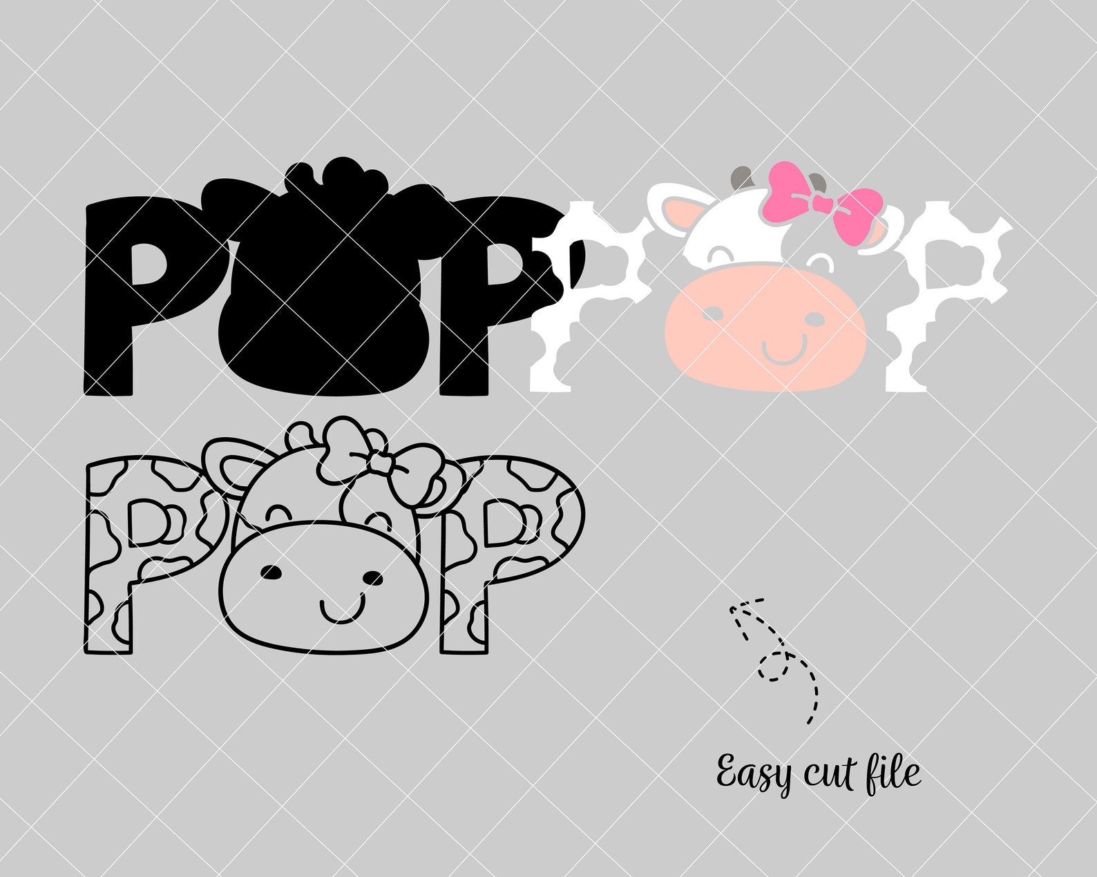 Pap Cow Svg Face Cow Svg Cow Print Svg Cow Birthday Svg Kid - Etsy