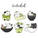 Matcha Cats Clipart Cat Clipart Green Tea Clipart Beverage Clipart ...
