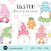 Sweet Easter Gnome Clipart Easter Clipart Spring Gnome Nordic - Etsy