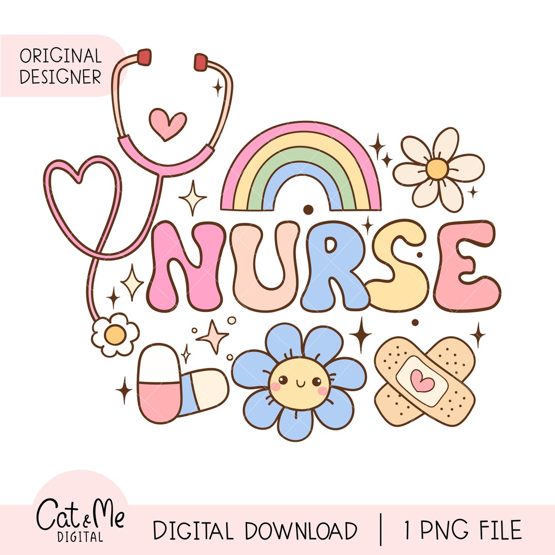 Trendy Retro Nurse Life Png Pink Nurse Png Medical Png Nurse Stuff Png ...