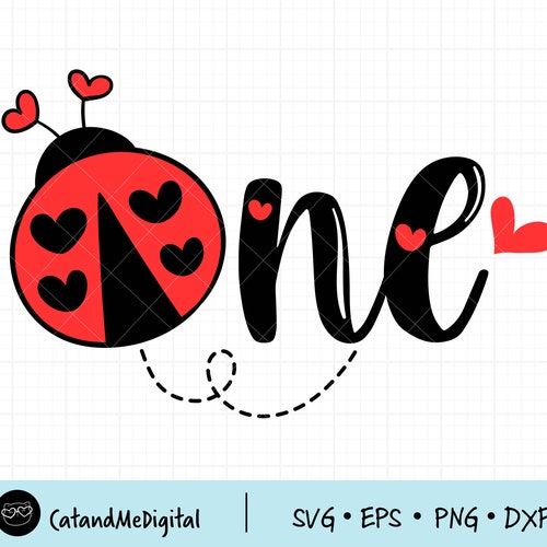 Ladybug One Svg Ladybug Birthday Svg Ladybug Girl Svg 1st - Etsy