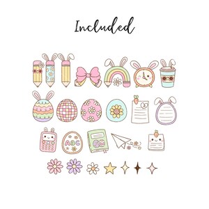 Pastel Easter School Clipart Groovy Easter Png Spring Clipart Teacher ...