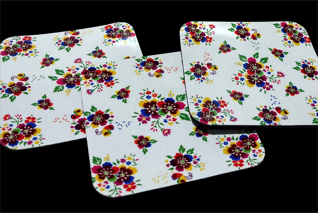 Lis Loos Square Coasters Set of 4 - Etsy