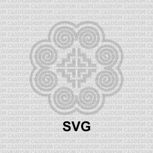 Hmong Motif - Elephant Foot Print Set - Set of 3 - Etsy