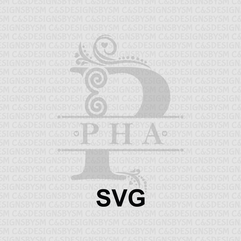 Hmong Pha/phab Clan Split Monogram SVG - Etsy