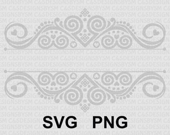 Split Frame SVG PNG SF3 - Etsy
