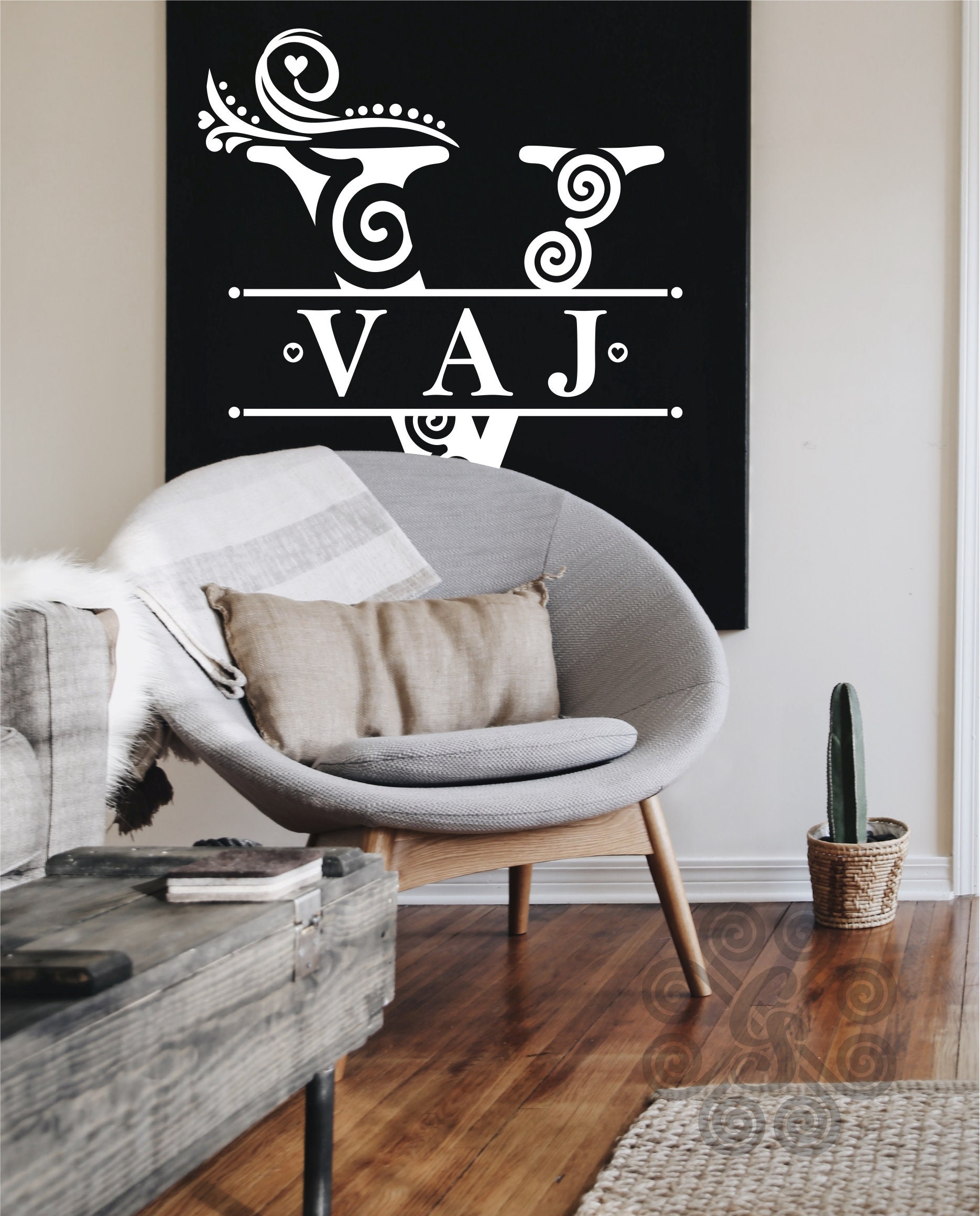 Hmong Vang/vaj/vaaj Clan Split Monogram SVG - Etsy