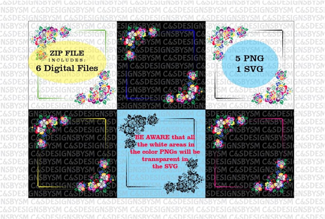 Lis Loos Inspired Square Frame DIGITAL FILES SLL1 - Etsy