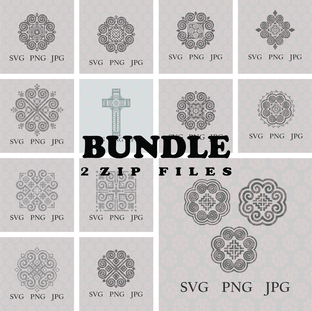 Hmong Motif Bundle - 15 Motifs - Etsy