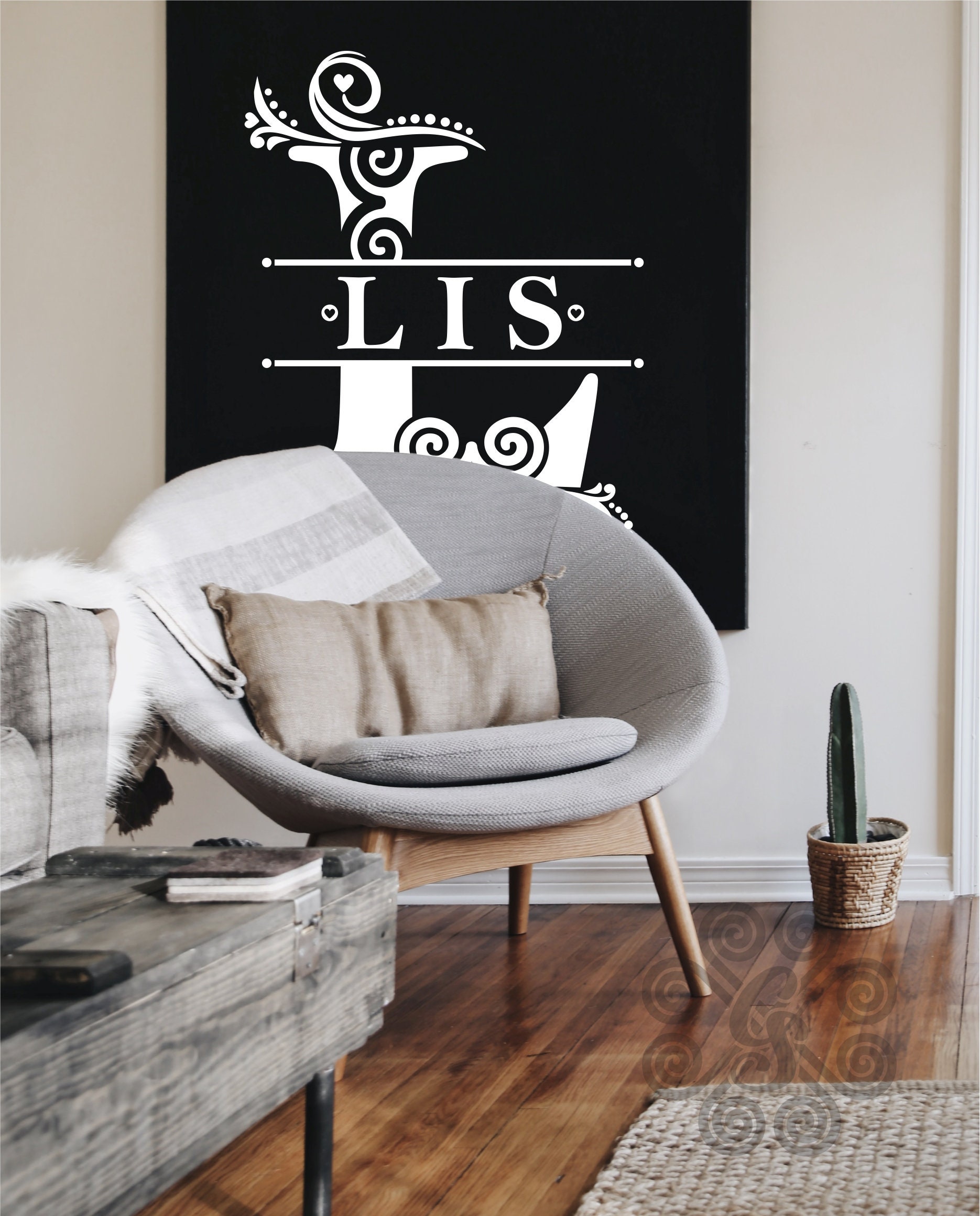 Hmong Lee/ly/lis Clan Split Monogram SVG - Etsy