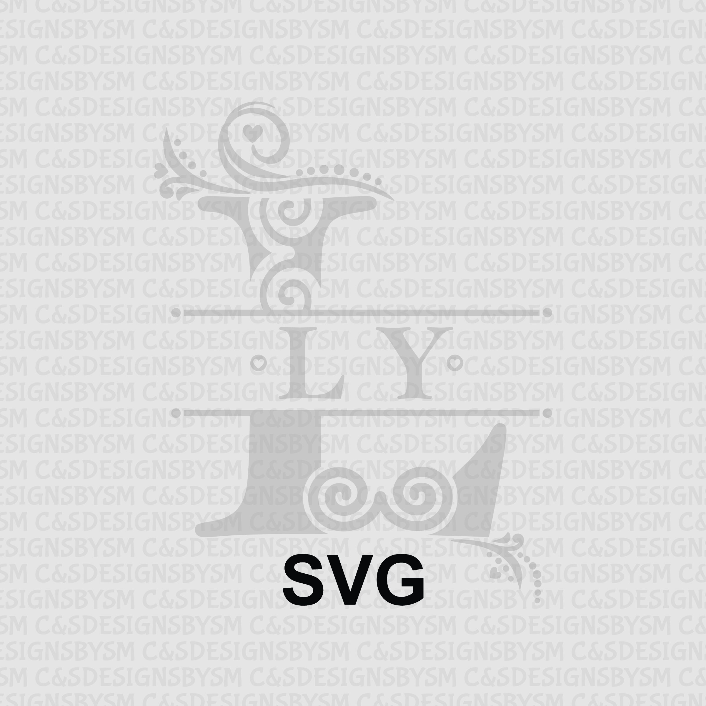 Hmong Lee/ly/lis Clan Split Monogram SVG - Etsy