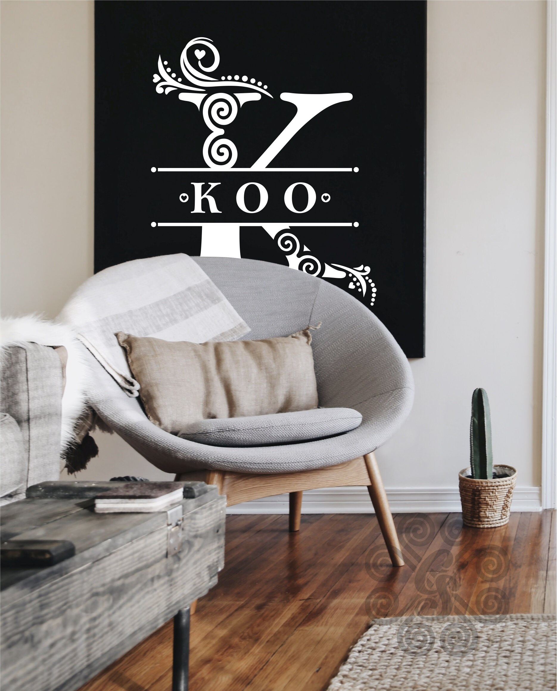 Hmong Kong/koo Clan Split Monogram SVG - Etsy