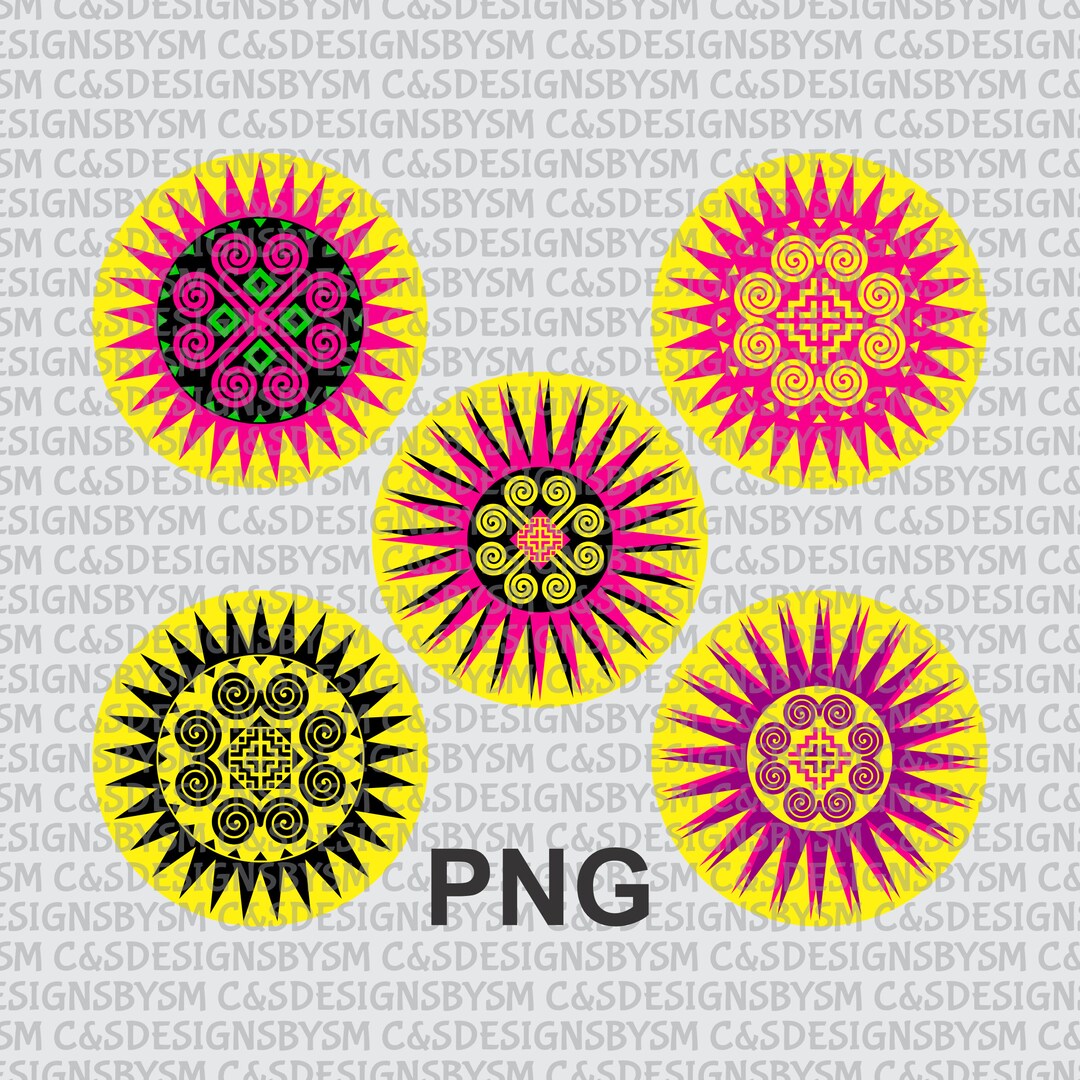 Hmong Patches PNG - Yellow - Etsy