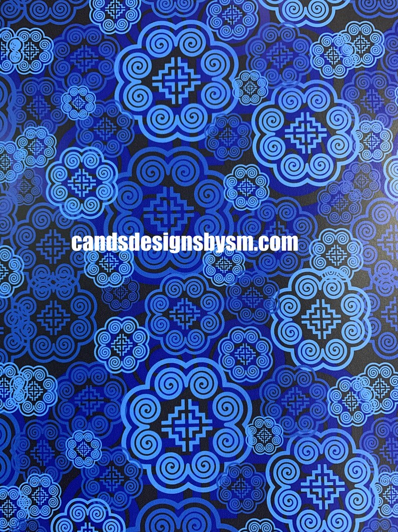 Hmong Elephant Foot Patterned Design HTV Fabric Craft Supplies & Tools ...