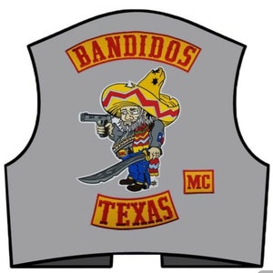 Bandidos Patches Biker Vest Iron-on Jacket - Etsy