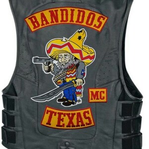 Bandidos Patches Biker Vest Iron-on Jacket - Etsy